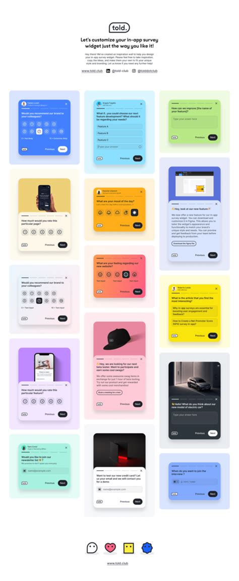 App Survey Widget Designs Freebiesbug