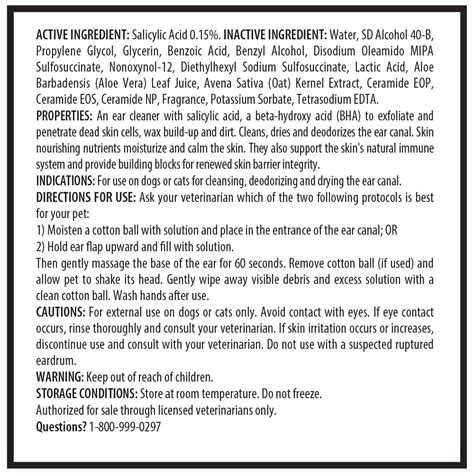 Oti Soothe® Advanced Ear Cleanser 8 Oz Ceva Animal Health
