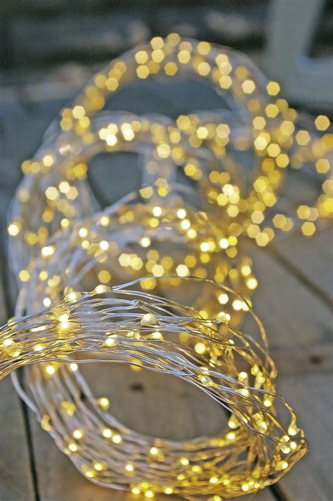 A 6 Foot Fairy Light Garland With 480 Warm White Micro LED Bulbs That