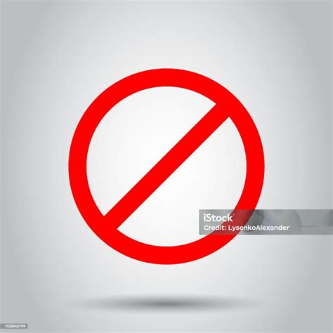 Vetores De Sinal De Stop Ícone De Vetor Em Estilo Simples Ilustração De