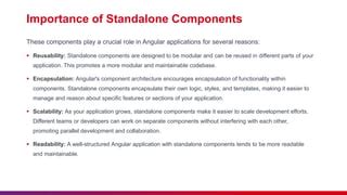 Standalone Components In Angular Presentation PPT Free Download