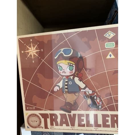 現貨正版全新未拆molly旅行者大型公仔popmart X Kennyswork 15周年記念 蝦皮購物