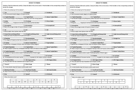 Science 8 Q2 Decode The Message Activity Decode The Message