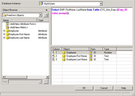 Kb47889 How To Use Table Function Passing Prompt Answer As Parameter