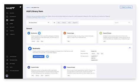 Self Service Bookmarks
