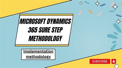 Microsoft Dynamics Sure Step Methodology Youtube