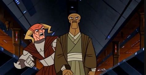 Master Tinn And Master Windu Prepare For Battle Star Wars Tinn Battle
