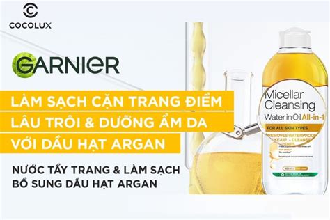 Review Nước Tẩy Trang Garnier Micellar Oil Infused Cleansing Water ml