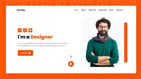 Responsive Personal Portfolio Website Using Html Css And Javascript Personal Portfolio Web