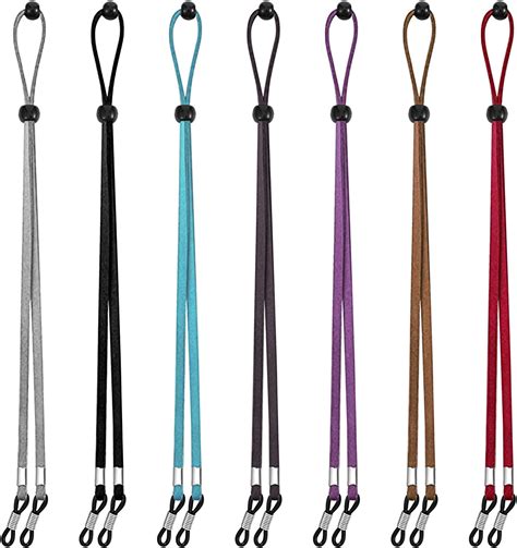 Firtink 7 Pieces Eyeglasses Straps Chain Adjustable Eyeglass Cords