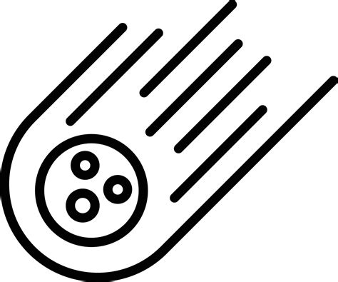 Meteor Line Icon 10931883 Vector Art At Vecteezy