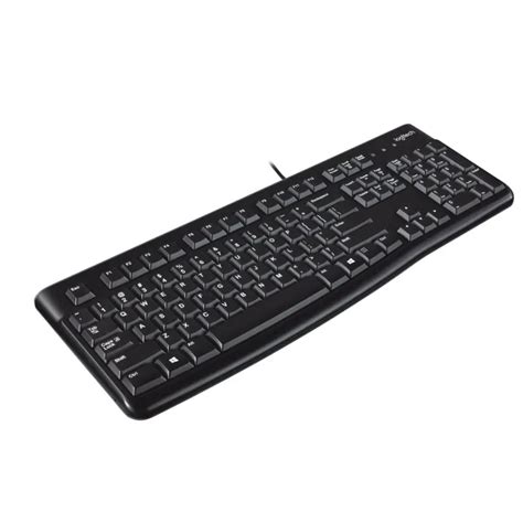 Logitech K120 Wired Keyboard For Windows Usb Plug And Play Full Size Spill Resistant Curved