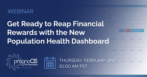 Financial Benefits With This New Population Health Dashboard