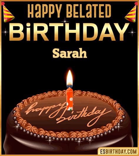 Happy Birthday Sarah  🎂 Images Animated Wishes【28 S】