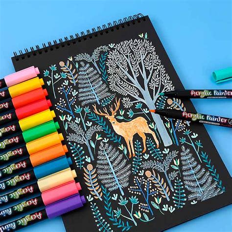 AcrylicMarkers, akriliniai žymekliai (24 vnt.) – Netscroll