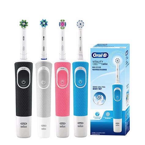 Bàn chải đánh răng điện ORAL B D100 2D 7 600rpm chống thấm nước tiện