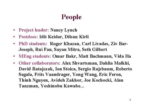 Building Blocks For High Performance Faulttolerant Distributed Systems