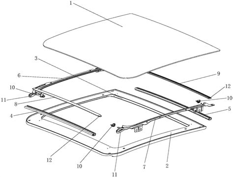 一种全景天窗移动玻璃结构的制作方法
