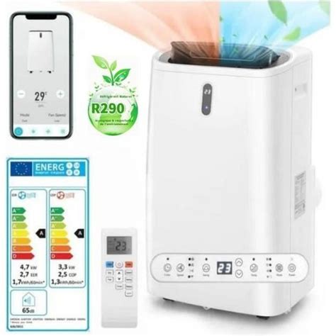 RELAX4LIFE 6 En 1 Climatiseur Mobile 16000BTU Silencieux Commande