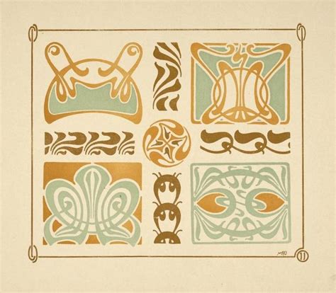 Pin By Valeria Debernardi On Ispirazione Grafiche Art Nouveau Pattern