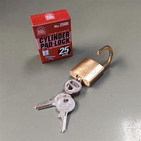 Sol 南京錠 No2500 25mm 同一キー仕様（as323 12個入り 箱売り 山下金物オンラインショップ 通販