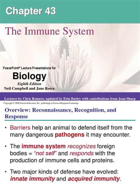 43 Lecture Presentation 0 Pdf Immune System Adaptive Immune System