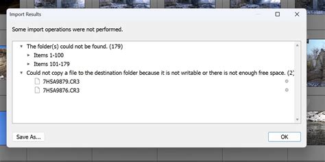 Persistent Problem Importing Files Adobe Community 13661420