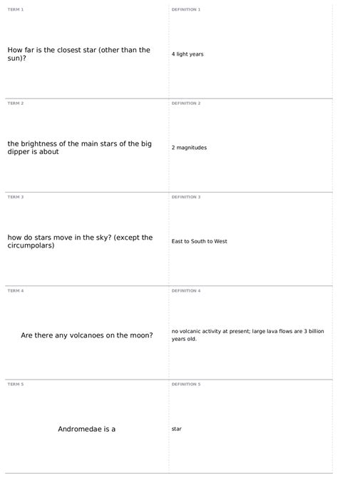 Test 1 Astr 103 Astronomy I Docsity