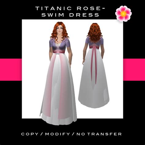 Second Life Marketplace Titanic Rose Swim Dress
