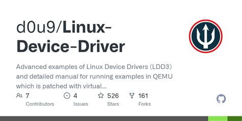 Github D0u9linux Device Driver Advanced Examples Of Linux Device