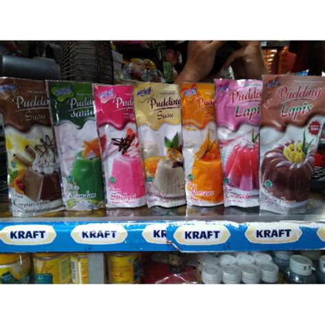 Jual Nutrijell Pudding Susu Dan Santan Nutrijel Puding Varian Rasa Shopee Indonesia
