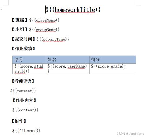 Freemarkerasposeword实现模板生成word并转成pdffreemarker Word转pdf Csdn博客