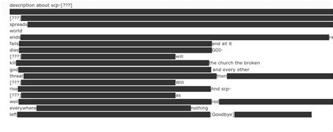 Dont Add Too Many [redacted] R Scp