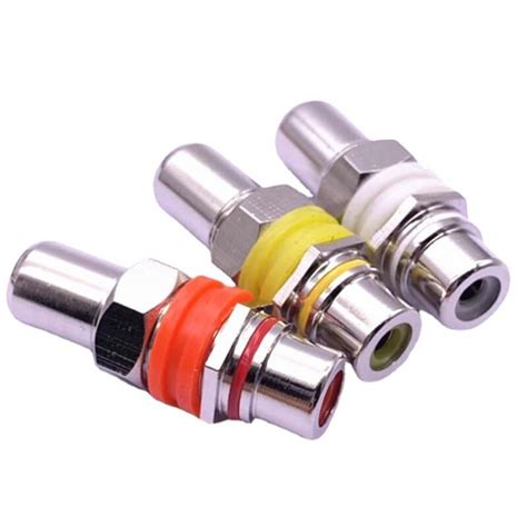 Quality Colorful RCA Adapter 1 Male To 2 Female Utechn Connectors