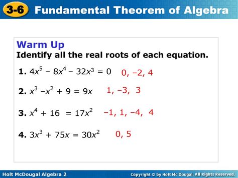 Fundamental Theorem Of Algebra Ppt Download Fundamental Theorem Of Algebra Ppt Download