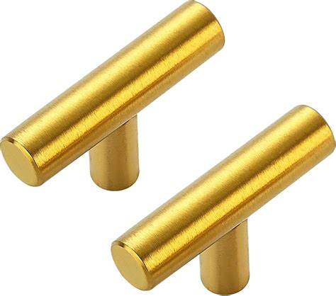 25 Pack Brushed Brass Cabinet Knobs Kitchen Cabinet Knobs Gold