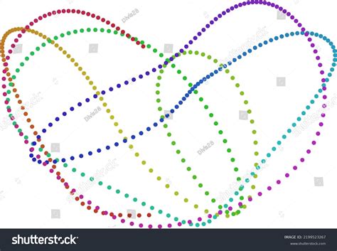 Trajectory Chaotic Pendulum Lower Mass Double Stock Vector Royalty Free 2199523267 Shutterstock