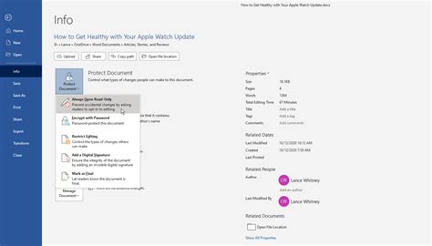 How To Protect Your Microsoft Word Documents