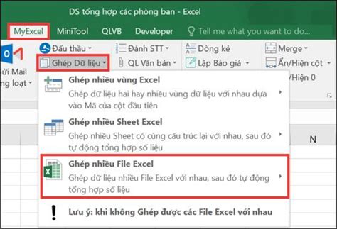 Hướng dẫn cách gộp nhiều file Excel thành 1 file hiệu quả