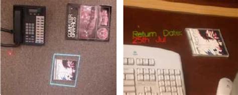Electronic Sticky Note A Object Selection For Attaching A Note B