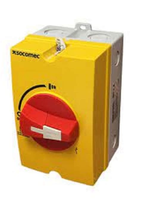 22153408 Socomec Socomec 3p Pole Wall Mount Switch Disconnector 80a Maximum Current Ip65