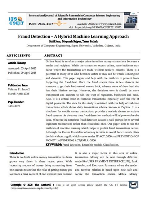 Researchpaper Frauddetection Machinelearning Xgboost Datascience… Sahil Jena