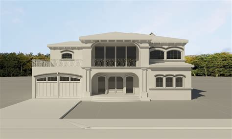 Tuscan Home 3d Rendering Camera Option 2 Goldman 3d