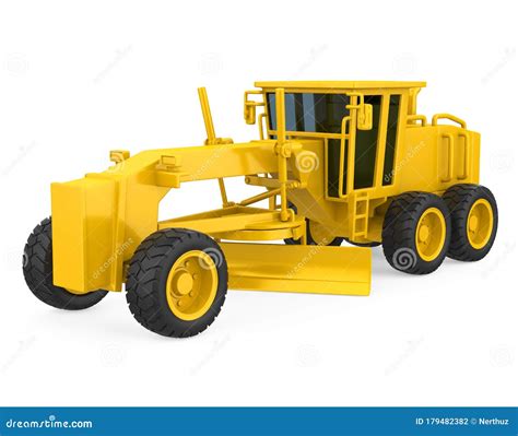 Motor Grader Isolated Stock Illustration Illustration Of Industrial