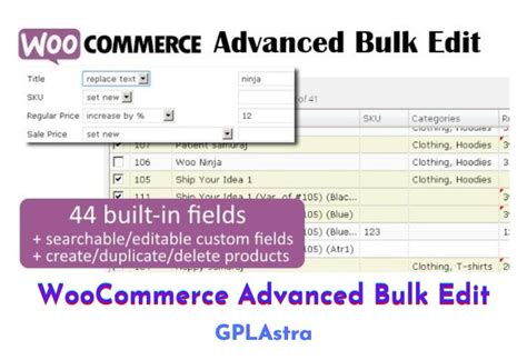 Free Download Woocommerce Advanced Bulk Edit V5542 Plugin
