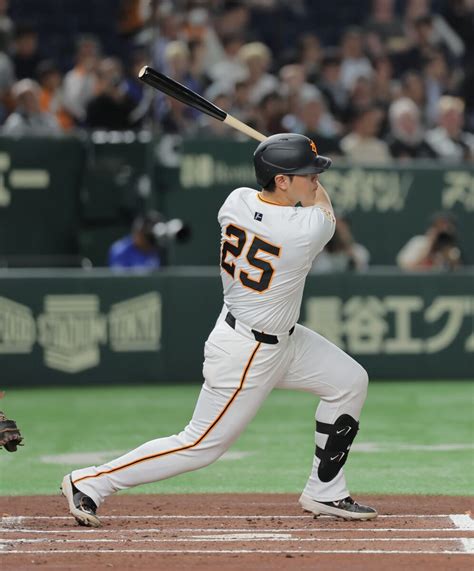 【巨人】1回に先制 岡本和真が2点タイムリー「みんながいい形で繋いでくれた」と仲間に感謝｜ニフティニュース
