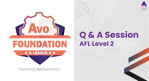 Abhishek Shukla On Linkedin Afl Aflq Avofoundationleague Avoautomation
