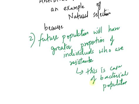 Solved The Development Of Antibiotic Resistance Is The Result Of
