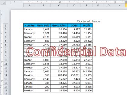 Watermark In Excel Step By Step Guide To Insert Watermark
