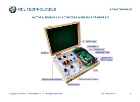 Motors Sensors Actuators Interface Trainer Kit Model Name Number